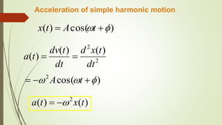 Simple harmonic motion | PPTX