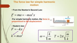 Simple harmonic motion | PPTX