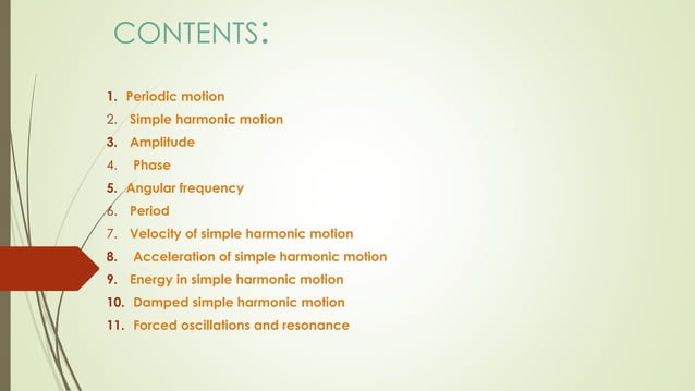 Simple harmonic motion | PPTX | Physics | Science