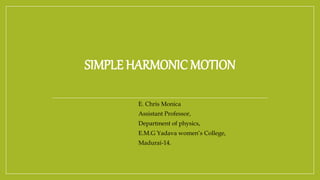 An Overview of Simple harmonic motion ppt.pptx