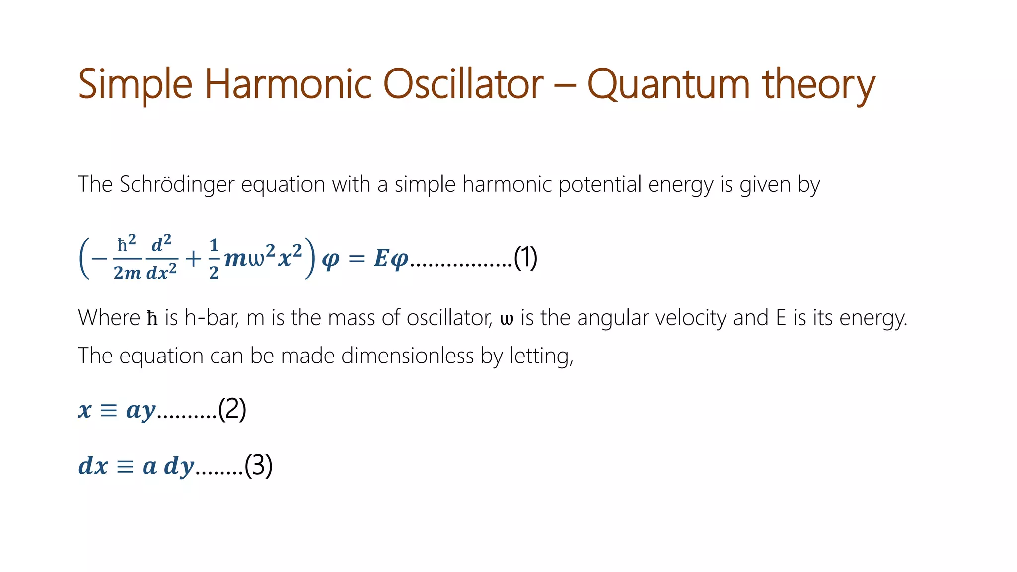 Simple harmonic oscillator | PPTX