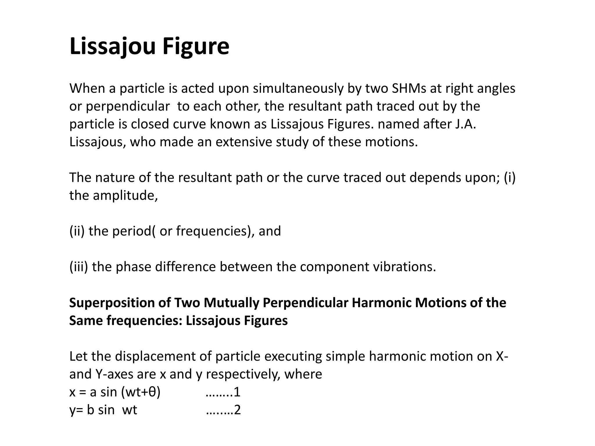 Simple harmonic oscillator | PPTX