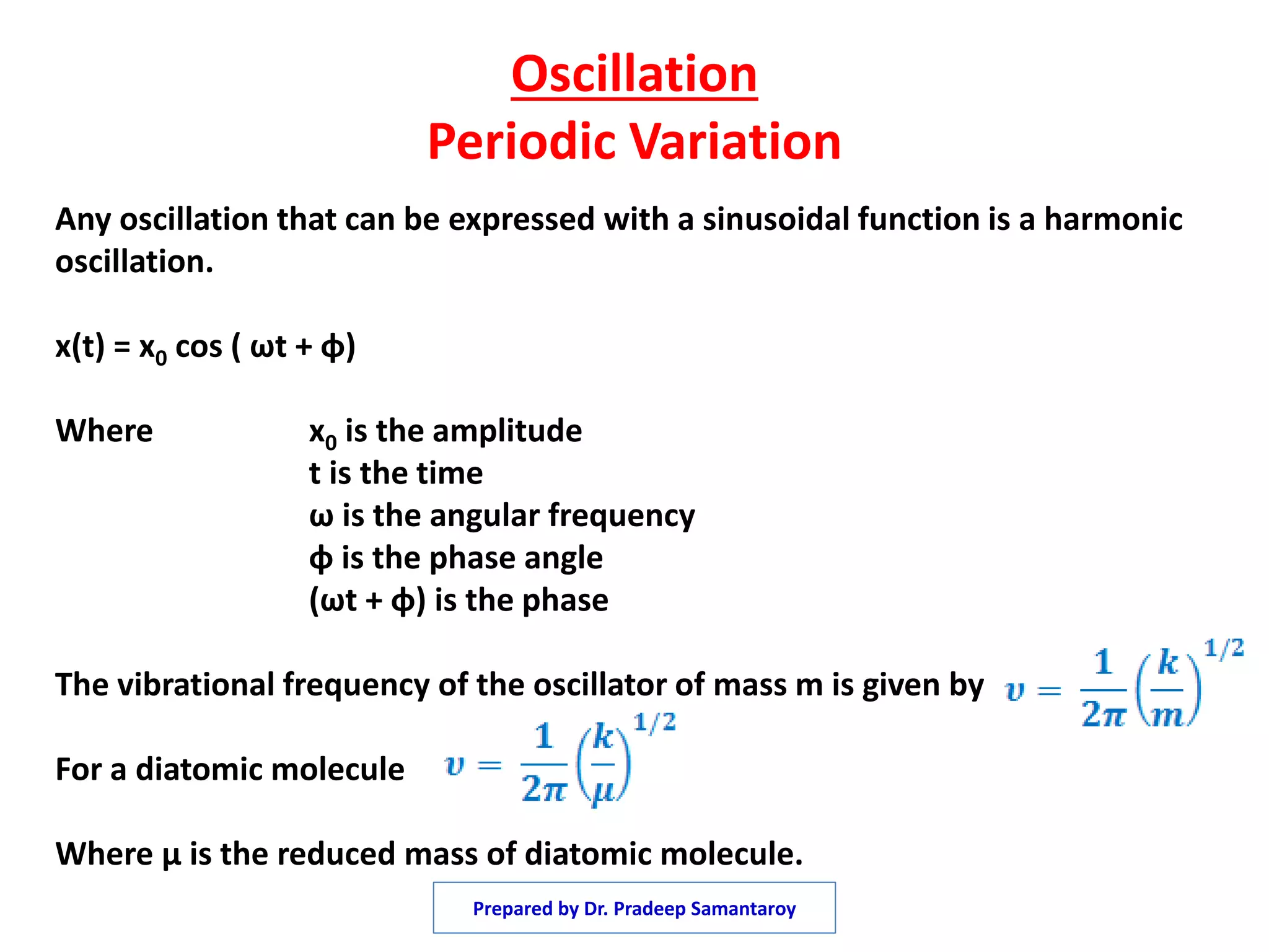 Simple harmonic oscillator | PPT