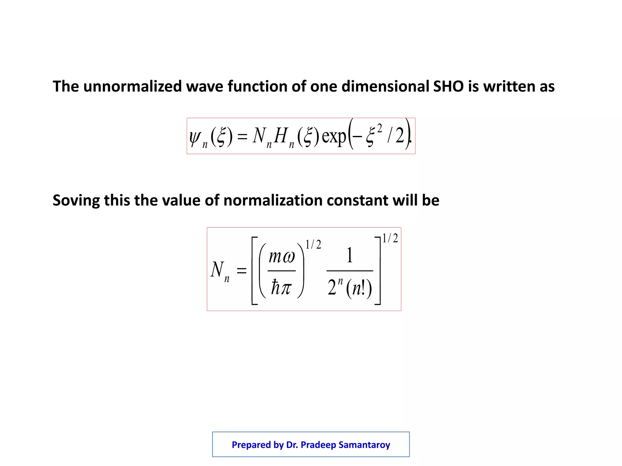 Simple harmonic oscillator | PPT