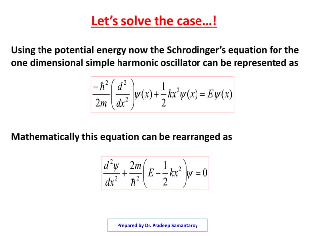 Simple harmonic oscillator | PPT Simple harmonic oscillator | PPT