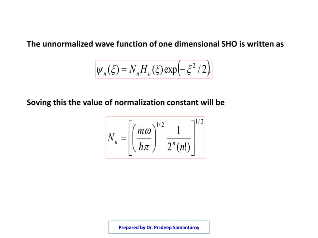 Simple harmonic oscillator | PPT