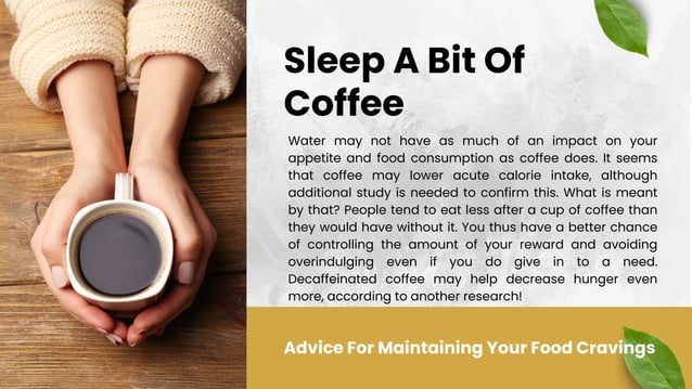 Simple Help To Prevent Food Cravings | PPT