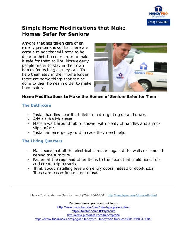 Simple Home Modifications that Make Homes Safer for Seniors