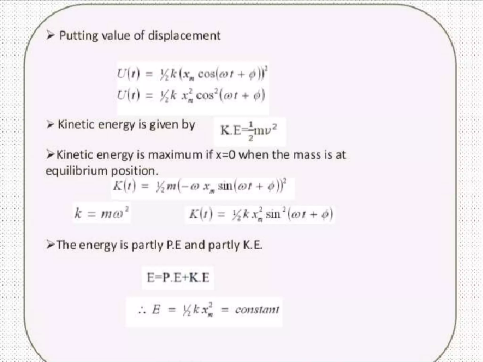 Simple hormonic motion | PPT