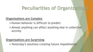 Simple ideas, complex organizations | PPT
