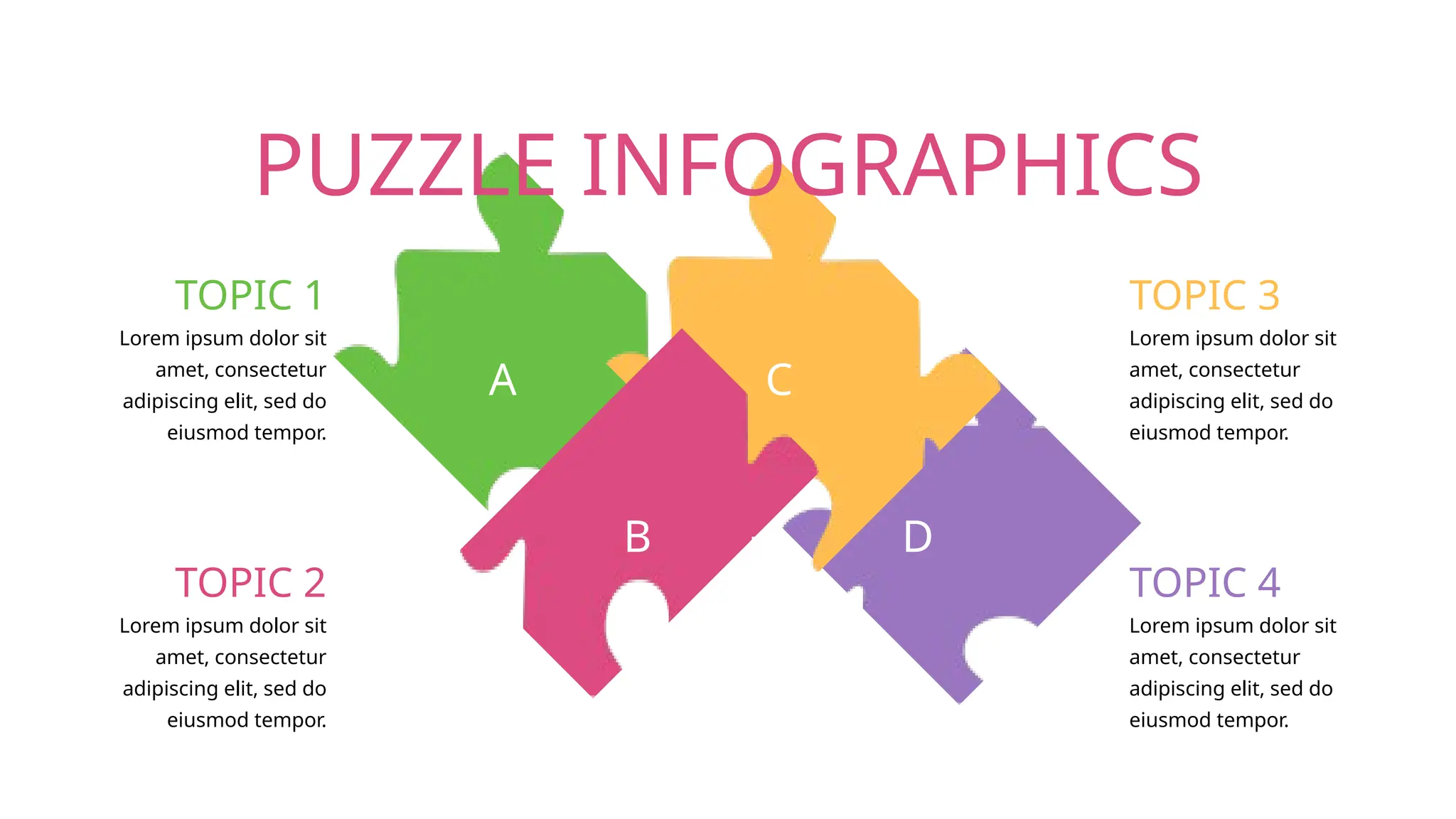 Simple Illustrative Puzzle Infographics.pptx