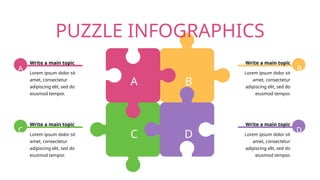 Simple Illustrative Puzzle Infographics.pptx