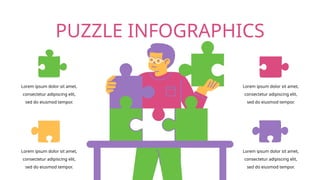 Simple Illustrative Puzzle Infographics.pptx
