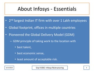 Simple Infosys Restructuring Analysis | PPTX