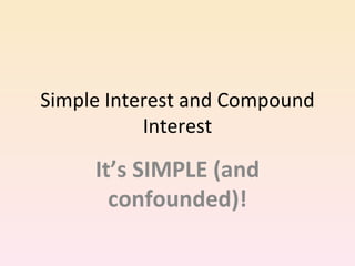 Simple Interest | PPT