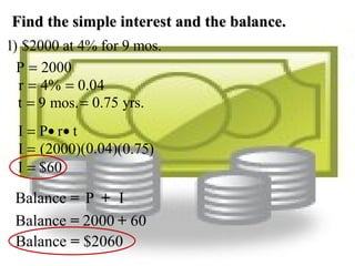 Simple Interest | PPT