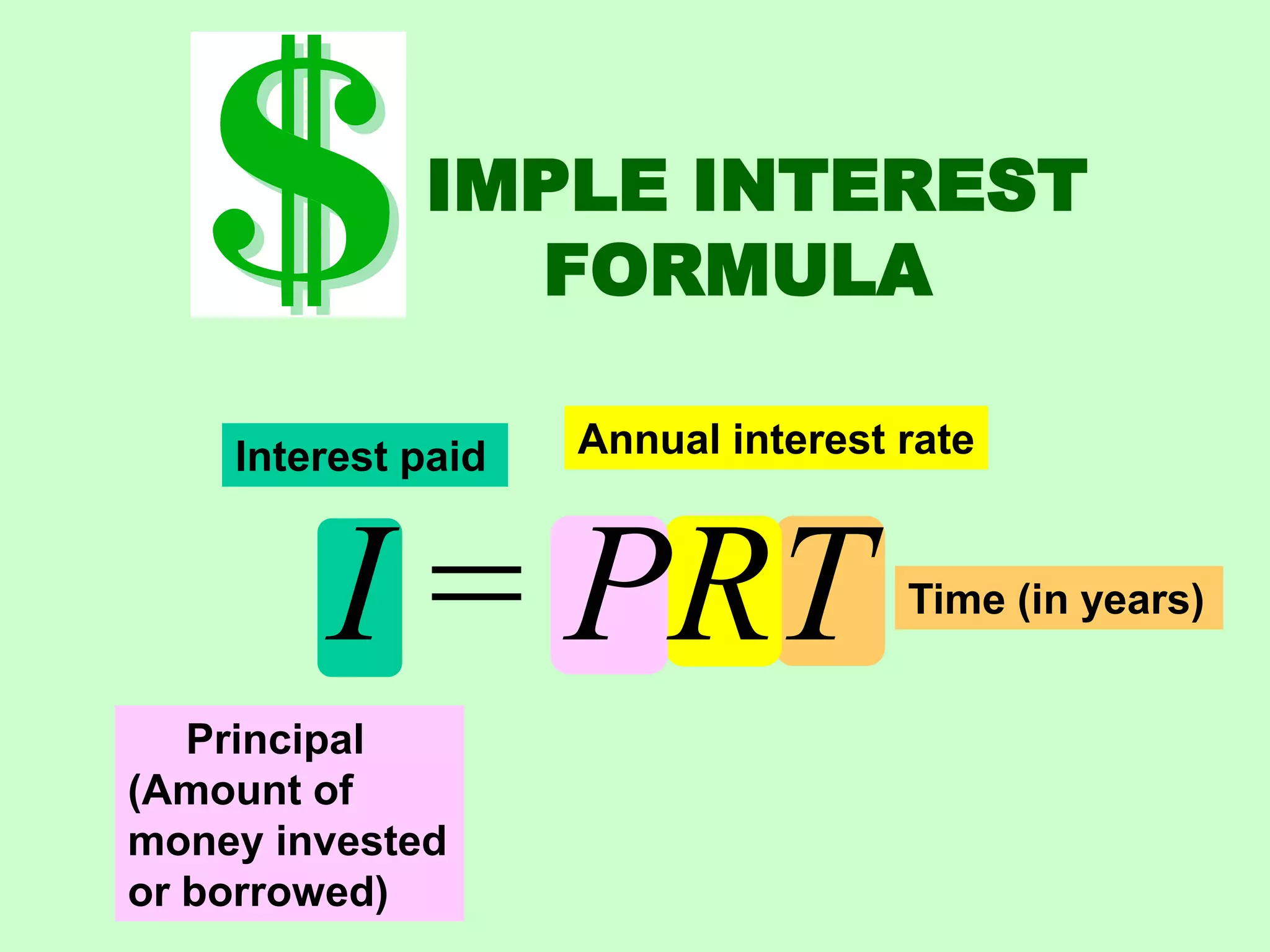 Simple Interest | PPTX