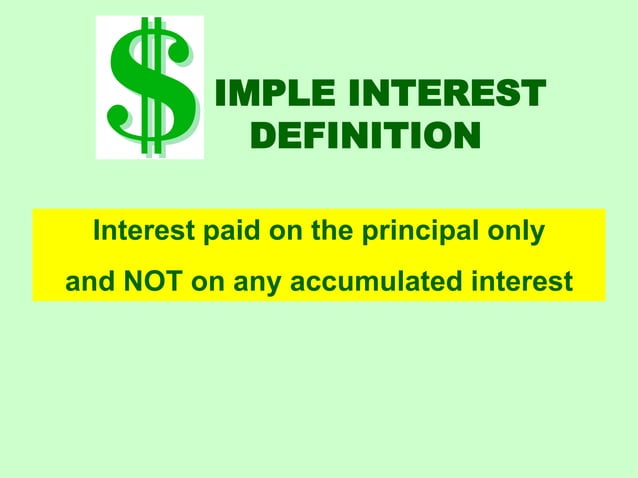 Simple Interest | PPTX