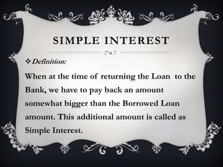 Simple Interest | PPT