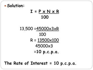 Simple interest | PPTX