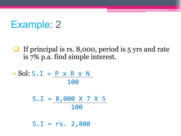 Simple interest | PPT
