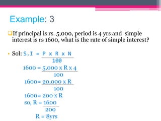 Simple interest | PPT