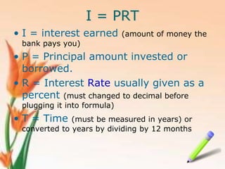 Simple interest | PPTX