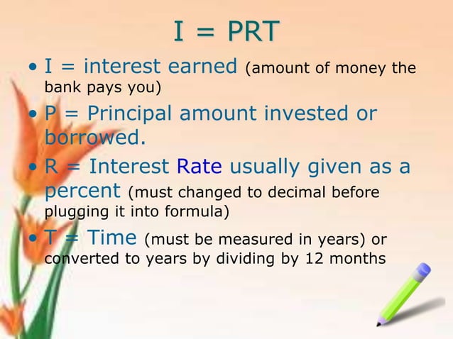 Simple interest | PPTX
