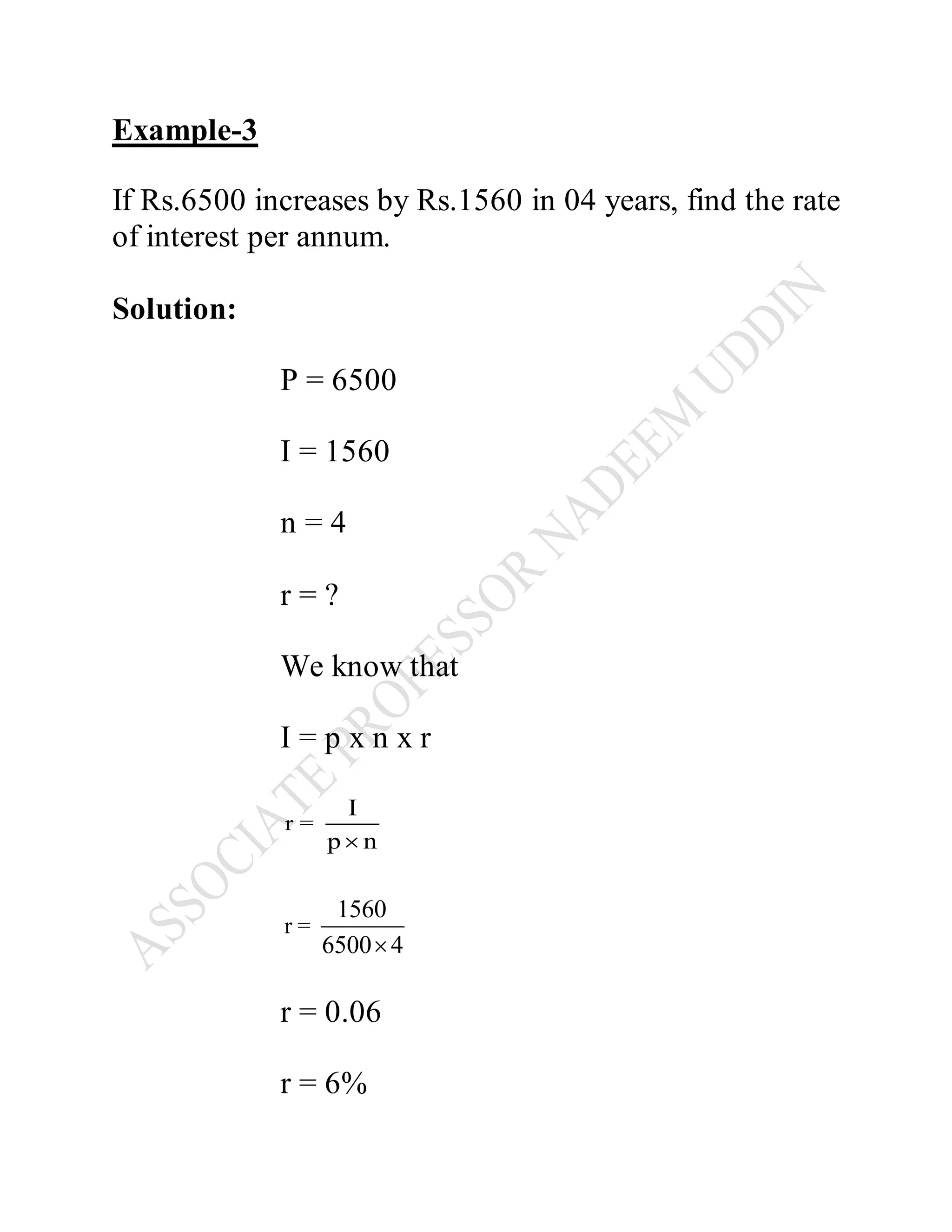Simple interest | DOCX