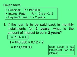 Simple interest | PPTX