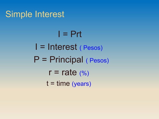 Simple Interest and Examples I PRT variables | PDF
