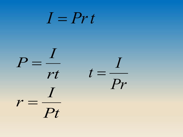 Simple Interest and Examples I PRT variables | PDF