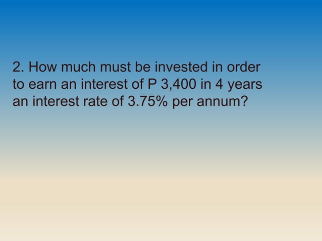 Simple Interest and Examples I PRT variables | PDF