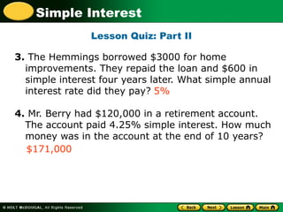An Explanation of Simple and Compound Interest | PPTX