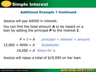 An Explanation of Simple and Compound Interest | PPTX