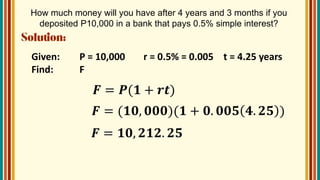 SIMPLE INTEREST week1.pptx