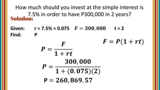 SIMPLE INTEREST week1.pptx