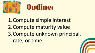 SIMPLE INTEREST week1.pptx