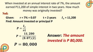 SIMPLE INTEREST week1.pptx