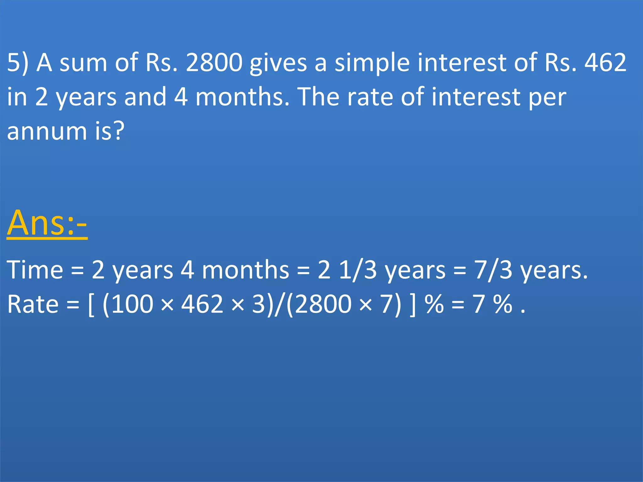 Simpleintrest questions and answers | PDF | Stocks and Bonds | Personal ...