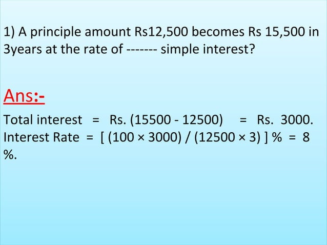 Simpleintrest questions and answers | PDF | Stocks and Bonds | Personal ...