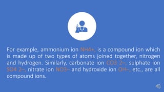 simple ions and compound ions | PPT