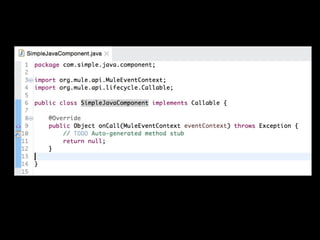 Simple Java component in Mule | PPT