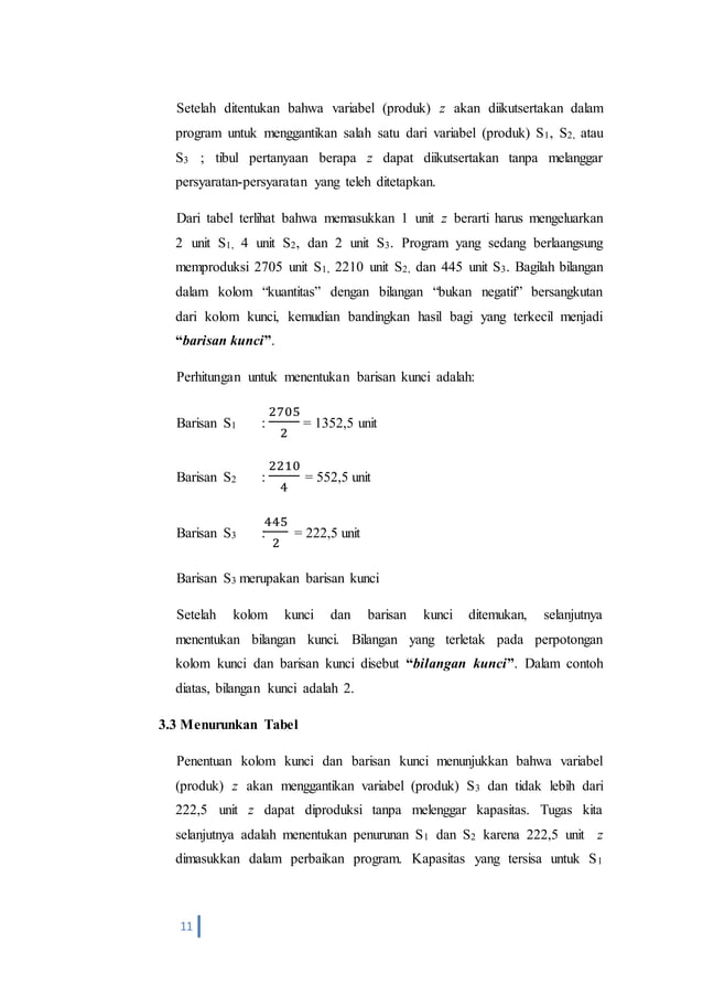 Program Linear dan Metode Simpleks | DOCX