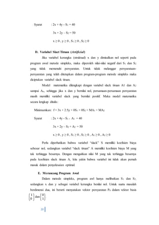 Program Linear dan Metode Simpleks | DOCX