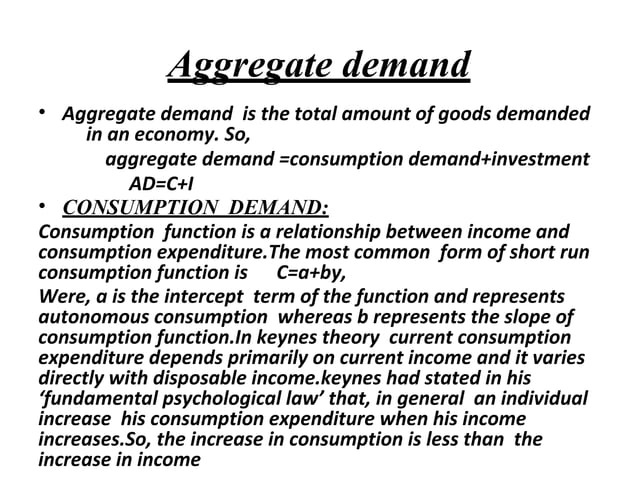 Simple keynesian model of income determination | ODP | Stocks and Bonds ...