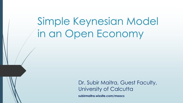 Simple keynesian model in an open economy | PDF