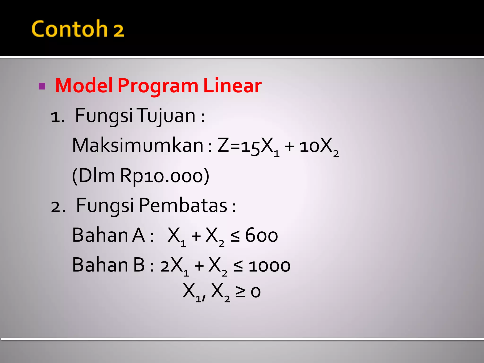 Metode Simpleks - Riset Operasional | PDF