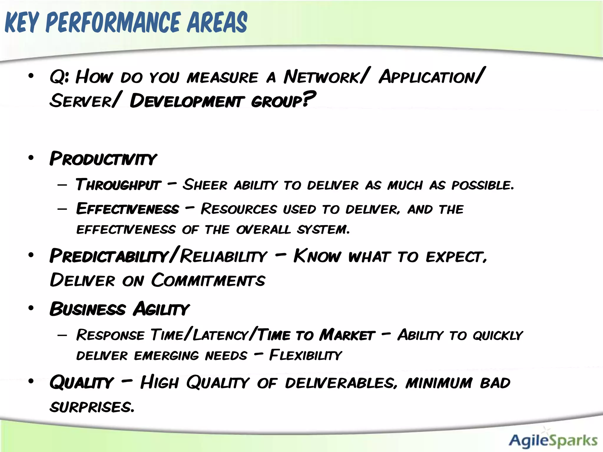 Simple Lean Agile KPIs | PPT