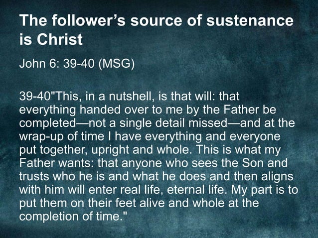 Simple life of a follower faith life | PPTX | Christianity | Religion ...